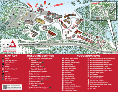 RED Stats & Trail Map - RED Mountain Resort