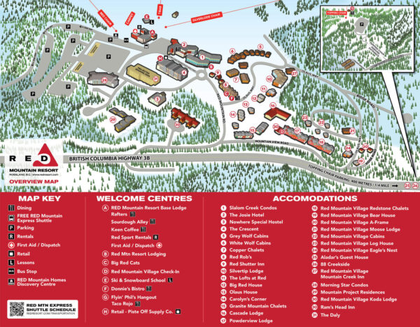 RED Stats & Trail Map - RED Mountain Resort